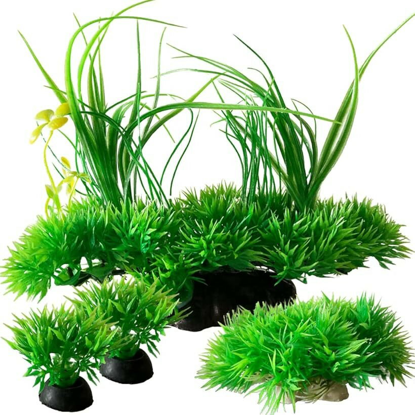 「アクアリウムをもっと楽しく」HIRAISMの人工水草セットです。フェイクなので水も汚れず岩や木ともよくマッチするため、自然な雰囲気の水槽レイアウトを演出するのに最適なアクアリウムオーナメントです。「魚の隠れ家に」水槽のオブジェとしての役割...