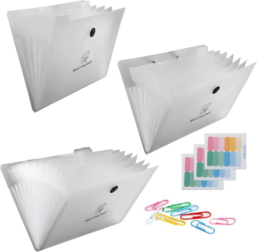 「大容量で収納力抜群」大容量拡張フォルダは独立のポケットがある。各内層は独立管理。5ポケットのは約100枚のA4用紙を入れることができ、8ポケットのは約180枚のA4用紙を入れることができ、12ポケットのは約250枚のA4用紙を入れることが...