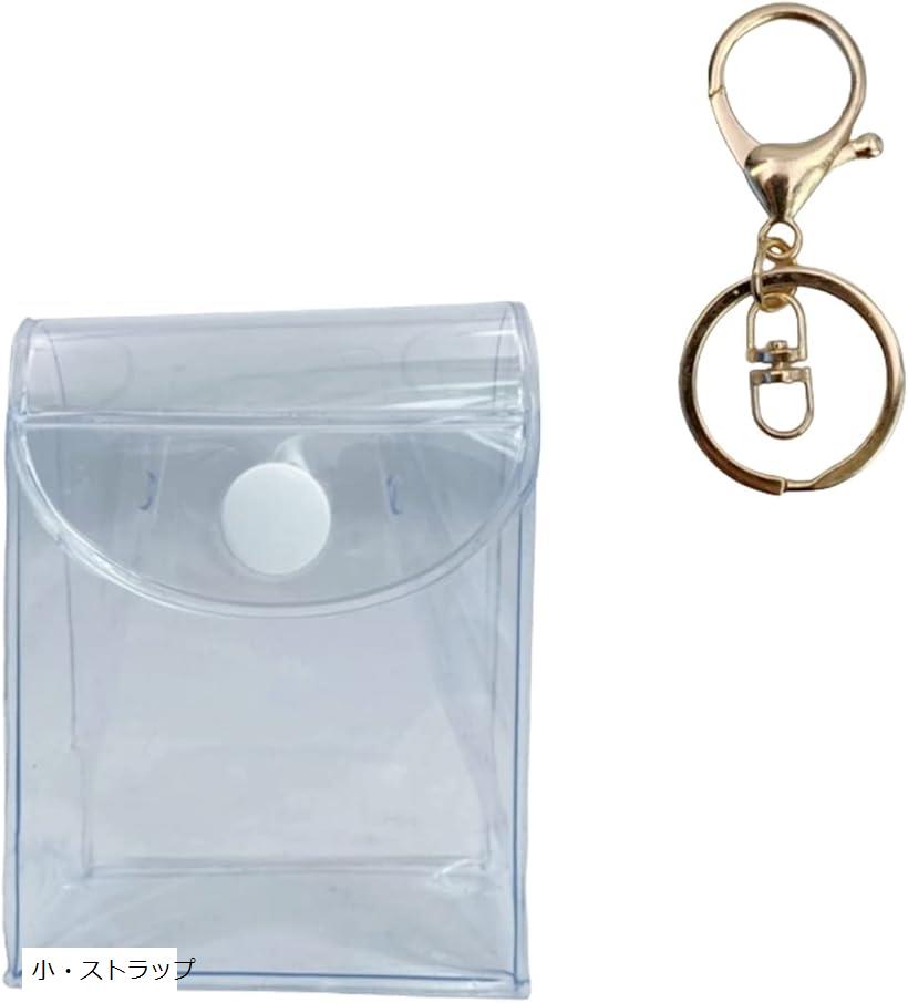 ・大好きな推しといつも一緒に＊推し活に欠かせないクリアミニポーチです。ナスカンリングorチェーンから選べる2Type、サイズも大・小とお好きな方をお選びいただけます。ポーチに入れる事で大事なグッズを雨・汚れから守れます＊・中身が見えるクリア...