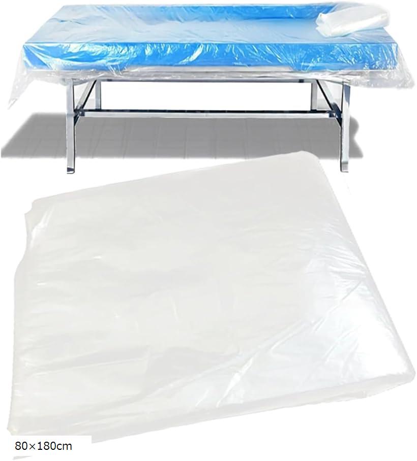 エステサロンやマッサージ店などでご使用いただけるビニール製使い捨て防水シーツ90枚セットです。80x180cm・90x200cm・120x230cmの3サイズからお選びいただけます。使い捨てなので、使用後はすぐに処分できるため、後片付けが簡...