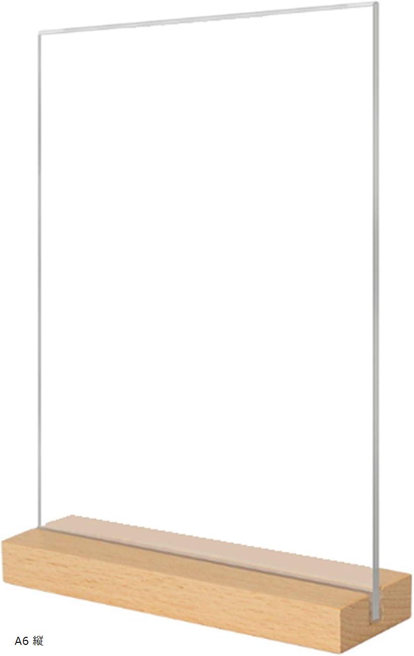 ・A4、A5、A6のサイズがあり店頭のPOPや飲食店のメニュー、各種案内板におすすめです。・T字型の木製のベースで安定感があり、中に入れた紙が簡単に交換できます。※ 他ネットショップでも併売しているため、ご注文後に在庫切れとなる場合がありま...