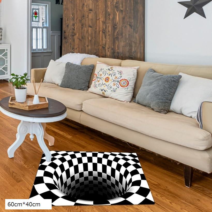 「トリックアートマット」こんなところに落とし穴が。？思わず2度見してしまうユニークな玄関マットです。目の錯覚を利用してお家で不思議な感覚が楽しめます。「騙される人続出。？」お子さんやペットにドッキリを仕掛けちゃおう。きっとびっくりして大喜び...