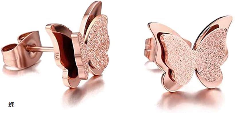 ・❤「素材」：ジカルステンレス 316Lです。18K金を鍍金して、さびに強くて、アレルギー性が低くて、鉛、ニッケルがなくて、皮膚に無害で、表面が滑らかで、つけるのが快適で、光沢がよくて、上品です。・❤「サイズ」ピアス : 1.0x1.2cm...