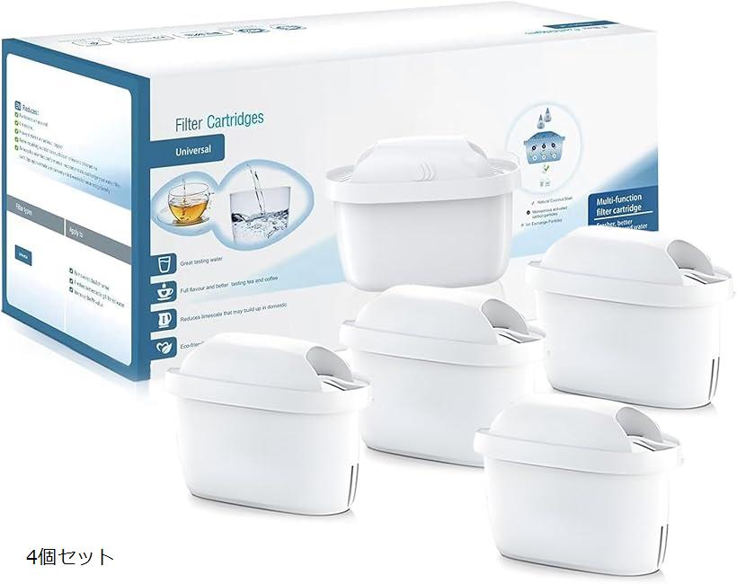 ブリタのポット型/タンク型浄水器の全モデルにご使用いただけます。(クラシックタイプを除く)、カートリッジ1個=総ろ過水量：150L、交換目安：4週間に1回 (1日5.3L使用の場合)高性能フィルター：ブリタ浄水ポットに対応した交換フィルター...