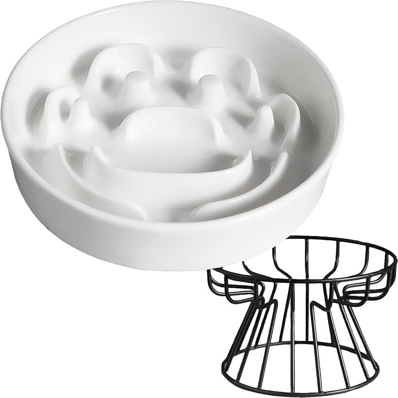 バリエーションコード : 2b9syu2txf商品コード2b9syud1dn商品名ペットボウル 陶器 早食い防止 餌皿 犬 小型犬 猫 スロー フードボウル スタンドセットブランド天玉堂カラー肉球型サイズ等スタント゛付き「早食い防止で健康的...