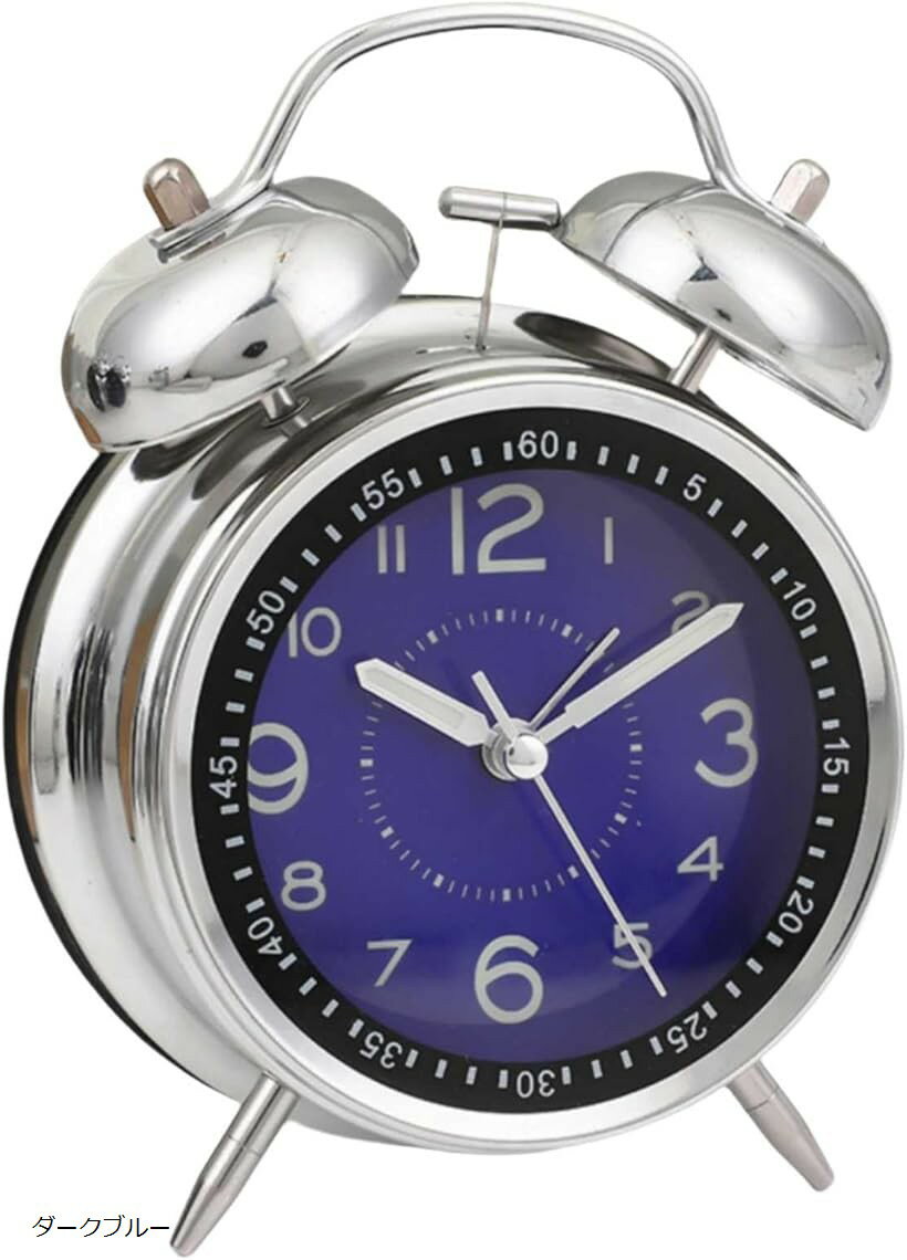 「絶対起きれる目覚まし時計 製品説明」この金属輝く大音量 ベル 目覚まし時計は、子供たちに非常に人気があります。このアナログ 大音量 目覚まし時計は、連続する針と文字盤で正確な時間を示します。爆音目覚まし時計の音は、同じ強さでバランスが保た...