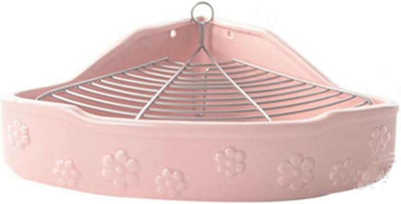 「ペット用トイレ」小さな動物好きの方に大変お勧めの、特別な陶器製ペットトイレです。このトイレは、特にうさぎなどの小型のペットに最適で、適切なサイズとデザインにこだわっています。取り外し可能な金網スノコが付属しており、ペレット状のトイレ砂を敷...