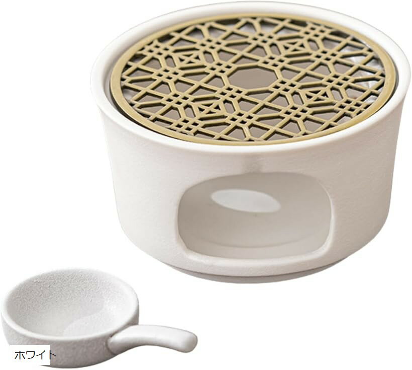 「香りと灯りの癒し」一台でホワイトセージも茶香も。香りと灯りで、心を整える癒しの時間。「天然石・アクセサリーの浄化」ホワイトセージやパロサントで、アクセサリーや空間のエネルギーをやさしく浄化。「香りを楽しむ瞑想時間」お茶の香りとろうそくの灯...