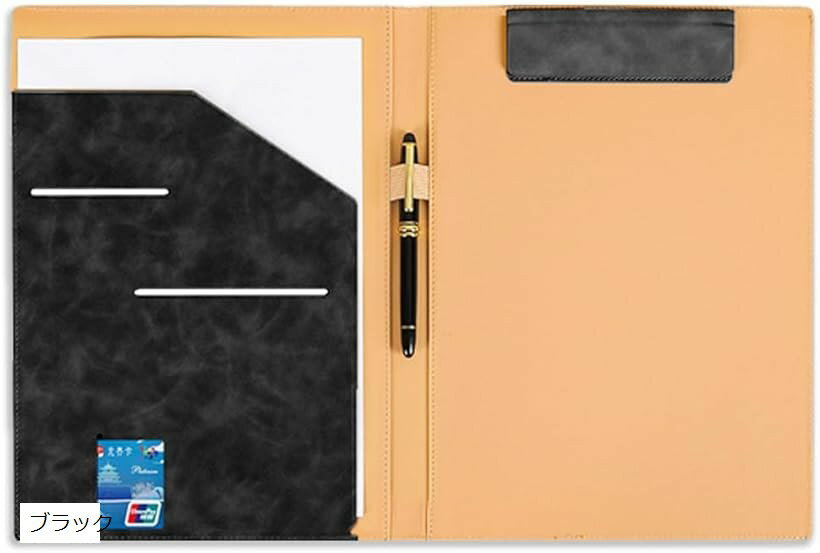 「多機能A4サイズバインダー」ビジネスシーンで活躍する機能的なクリップボード。A4サイズで約30枚の用紙をホールド可能。ペンホルダー、名刺・カード収納に便利なポケット付き。見た目も美しい頑丈なハードカバー。「こだわりの機能性」マグネットクリ...