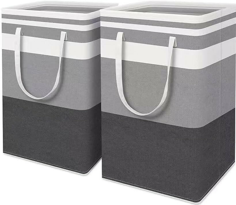 「オシャレなランドリーボックス」軽くてシンプルでオシャレな見た目のランドリーボックスです。硬めの素材で作られているので型崩れしにくく、何も入っていなくても自立して立ってくれます。内層は0.3mmPEVA防水素材を使用しており、水や汚れにも強...