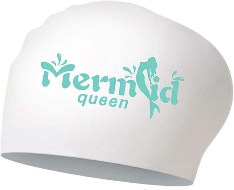 「可愛いMERMAIDプリント」 シリコン素材の水泳帽で、可愛いマーメイドプリントが特徴。無地やロゴだけのものより目立つデザインで、他の人のキャップと間違うことがありません。「優れたフィット感と伸縮性」 フィット感抜群で、しっかりと頭に密着...