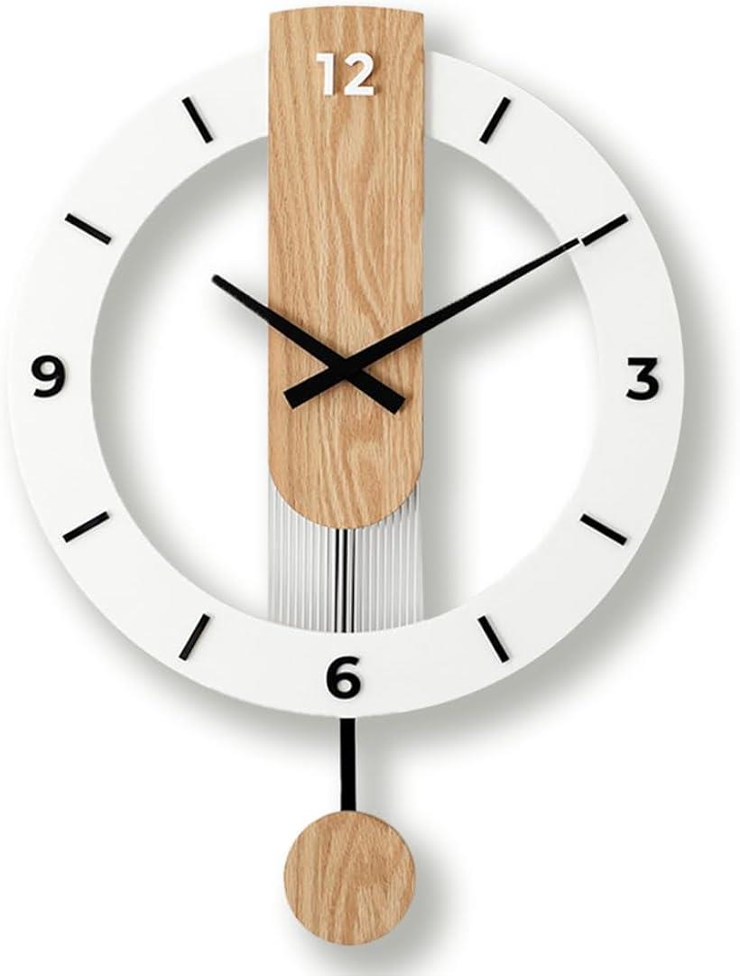 「北欧デザインがおしゃれ」天然木を使用した北欧風の木製掛け時計。薄型でシンプルながらもインパクトのあるおしゃれなデザインが、ワンランク上のおしゃれなお部屋にしてくれます。自宅用はもちろん、新生活のお祝いや友達、家族へのプレゼントとしても喜ば...