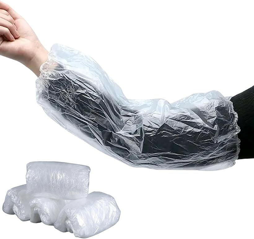 「破れにくい超厚仕様」一般的な薄手タイプと異なり、1枚あたり3gの厚手PE素材を使用。耐久性が高いので破れにくく安心して使用できます。「快適な着用感」袖口には程よい弾力のゴムが使用されており、腕にやさしくフィット。長時間の着用でも快適さを保...