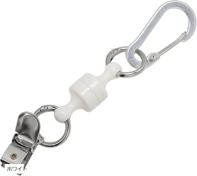「置き忘れ防止の パターカバーホルダー 」パターカバーに予め磁石付きホルダー装着し、プレー中に、パターカバーを外しベルト通しに付いたマグネットに手軽に固定。「強力なホールド力」開口部10mmのワニの口のような強力で大きめのクリップでパターカ...
