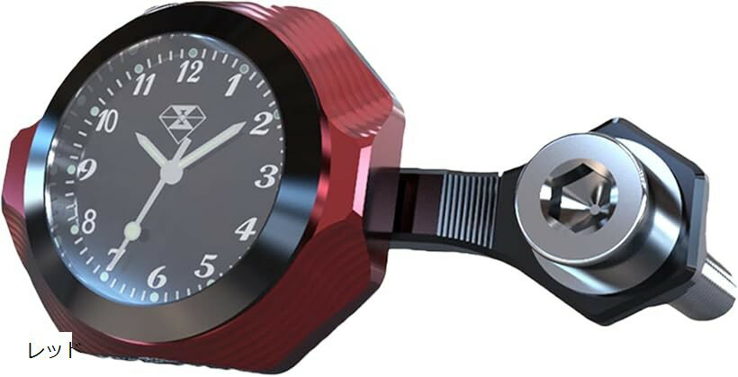 オートバイ用 アナログ 時計 バックミラー型 日本語説明書付き になります。時計取り付け用のブラケットはM5・M8サイズと同サイズのサイドミラーと合わせて取り付け出来ます。M5x30・M8x53のネジとそれぞれのワッシャー付きで、ネジを交換...