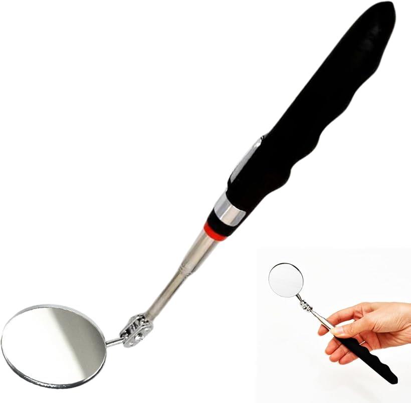 「狭い場所もくっきり見える」 伸縮式の検査鏡で24～72cmまで調節が行えます。狭いスペースや見えにくい場所も簡単にチェック可能。「握りやすいグリップ」 握りやすい手にフィットするグリップデザインを採用していますので作業時の安定性した操作が...