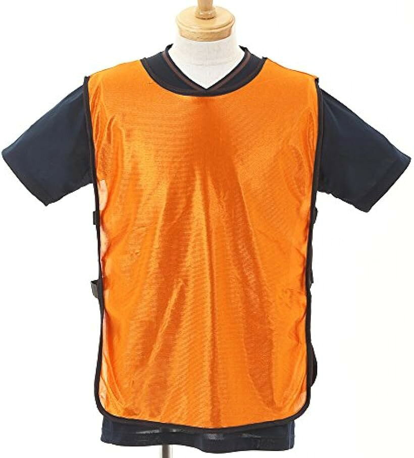 バリエーションコード : 2bilh64x5x商品コード2b8h1pwktg商品名軽量 速乾 サイドレスタイプで脱ぎ着がらくらく 無地 カラー ビブス 橙10ブランドR-STYLE(アールスタイル)カラー橙10枚セット・軽量速乾サイドレスタ...