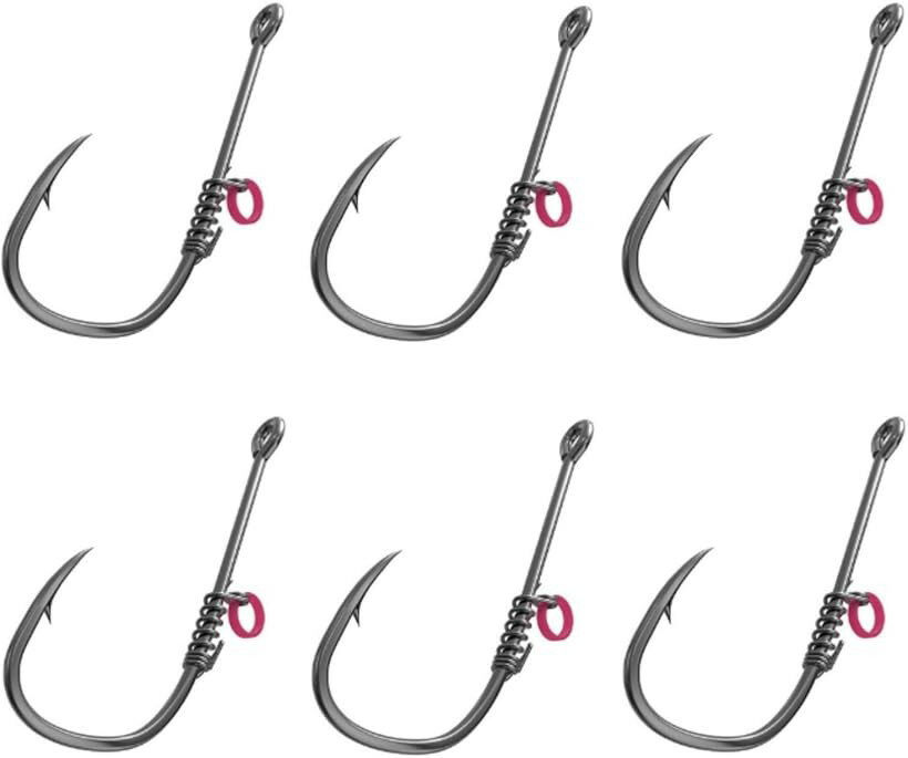 「革新的設計」活エビを刺さずに装着可能。自然な動きで食いつきを誘発。「高耐久素材」カーボンスチール製で大物との勝負にも耐える強度を実現。「いろいろ対応」川・湖・海を問わず使える。あらゆる水域で活躍する優秀フック。「初心者も安心」餌の扱いが簡...