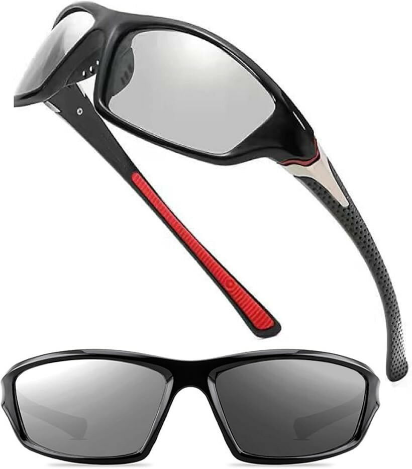 「偏光＋調光変色レンズで昼夜兼用」 偏光グレーレンズが乱反射を抑え、ドライブやアウトドアでクリアな視界を確保。また、調光変色機能で太陽光の強さに応じてレンズ濃度が変化します。「フルフレーム構造で高耐久＆安心」 レンズむき出しのタイプと違い、...