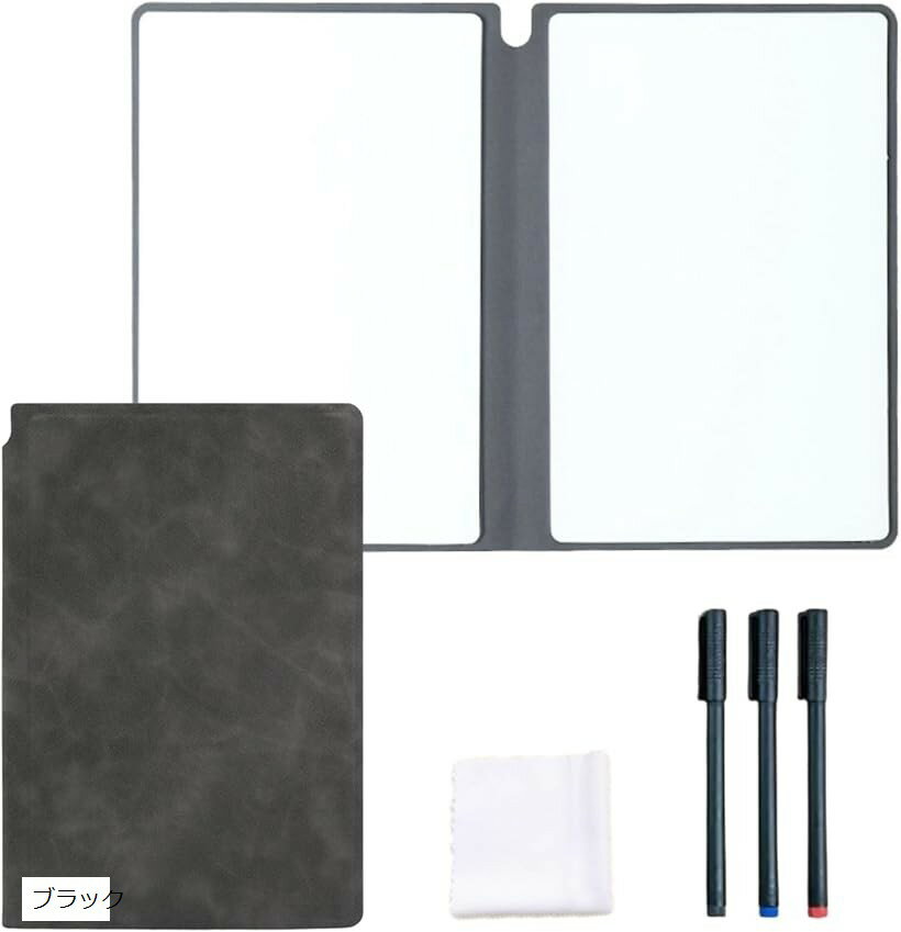 「どこでもサッと書ける」コンパクトで軽量なA5サイズ。バッグに入れて持ち歩き可能、いつでもどこでもアイデアや伝言を書き留められます。「質感の高い表面」表面にはPUレザーを使用し、質感の高い仕上がりとなっています。シンプルな外観なので、会社や...