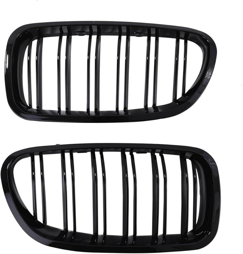 BMW 用 5シリーズ F10 F11 F18 用 Mスポーツ M5 ルック キドニー ダブルフィン グリル 社外品になります。適合車種：F10/F11/F18 5シリーズ 2010～2017年　カラー：ブラック(ピアノブラック)　セット内...