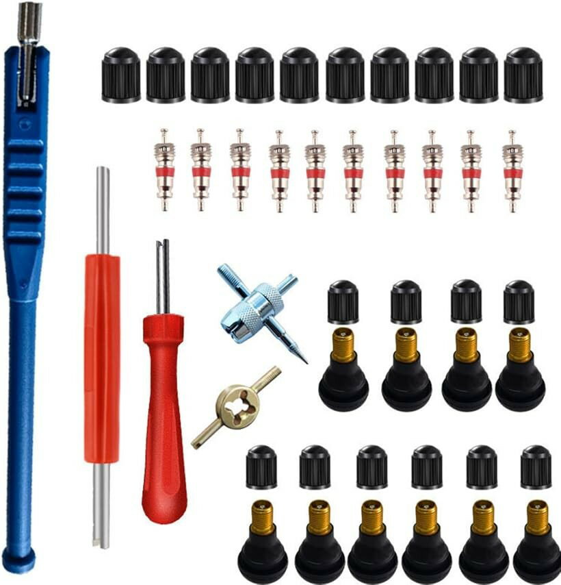 「簡単セットアップ」: この35個入りツールセットは、タイヤバルブの交換を迅速かつ簡単に行うために設計されています。初心者でも安心して使用でき、時間と労力を大幅に節約します。「高耐久性」: アルミニウム合金製のツールは、長期間の使用に耐える...