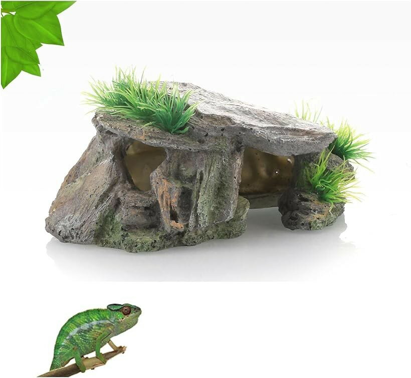 お洒落で機能的なシェルター リクガメ、レオパ、カナヘビなどの爬虫類に最適なデザインシェルター。岩や階段、浮島の形状で、日光浴や登り遊びをサポートし、健康な生活を提供します。幅広い爬虫類に対応 かめ、トカゲ、カエル、ヤモリ、カメレオンなど、さ...