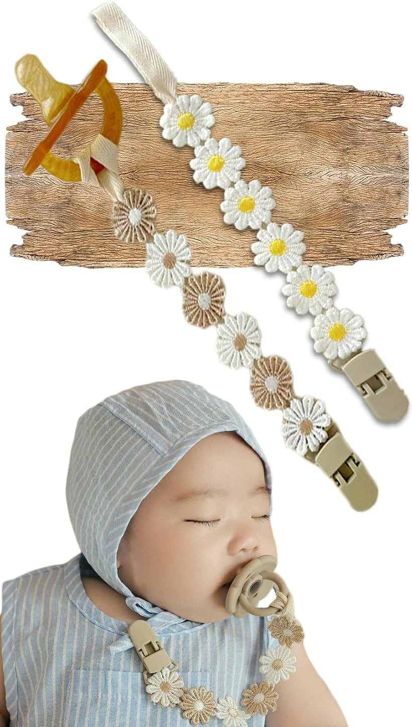 バリエーションコード : 2b9untli88商品コード2b9un51qd6商品名おしゃぶりホルダー 2本セット おしゃぶりストラップ クリップ デイジーブランド§Bg3カラーベージュ＆ホワイト子育てがもっと楽しくなる。おしゃぶりホルダー2...