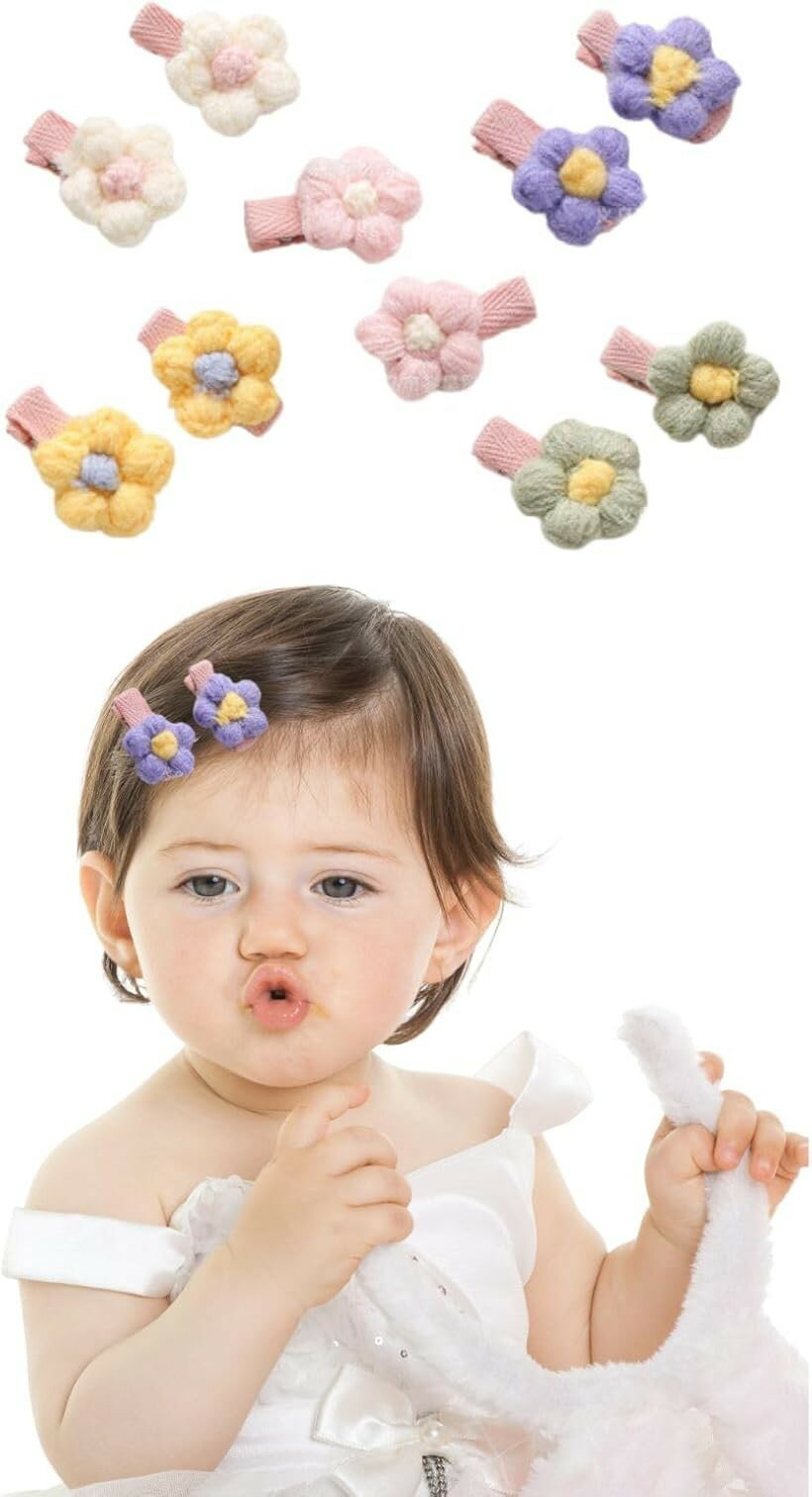 バリエーションコード : 2bujrfptco商品コード2bu0lu45j1商品名赤ちゃん ヘアピン ベビー ヘアクリップ 薄毛用｜痛くない テープ式 髪飾り ニットお花ブランド§Bg3カラーお花小クスミカラー5色各2個計10個赤ちゃんの髪...