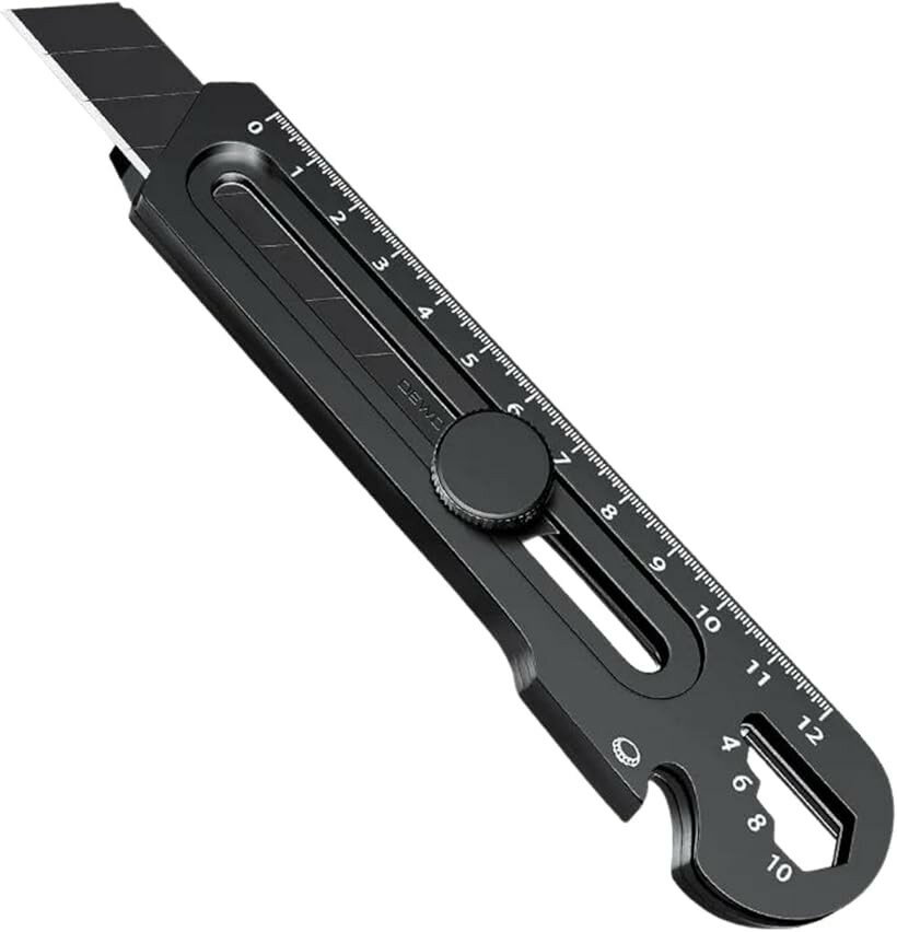 バリエーションコード : 2bj1p30ty3商品コード2bj1pcpgwc商品名6in1多機能ツールカッター カッターナイフ ダンボールカッター 軽量 切れ味良い ステンレス製 カッター ネジ/ナット回す 蓋開け 定規 栓抜き 多機能 ブ...