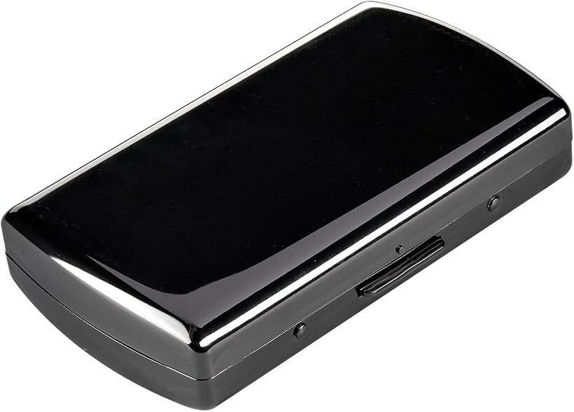 バリエーションコード : 2b4pinvv5f商品コード2b2xw0fs9h商品名金属製 シガレットケース 100mm 10本 レギュラーサイズ 収納ブランドHAPUTDYカラーGun Black.たばこケースの寸法：88.5mm x 53...