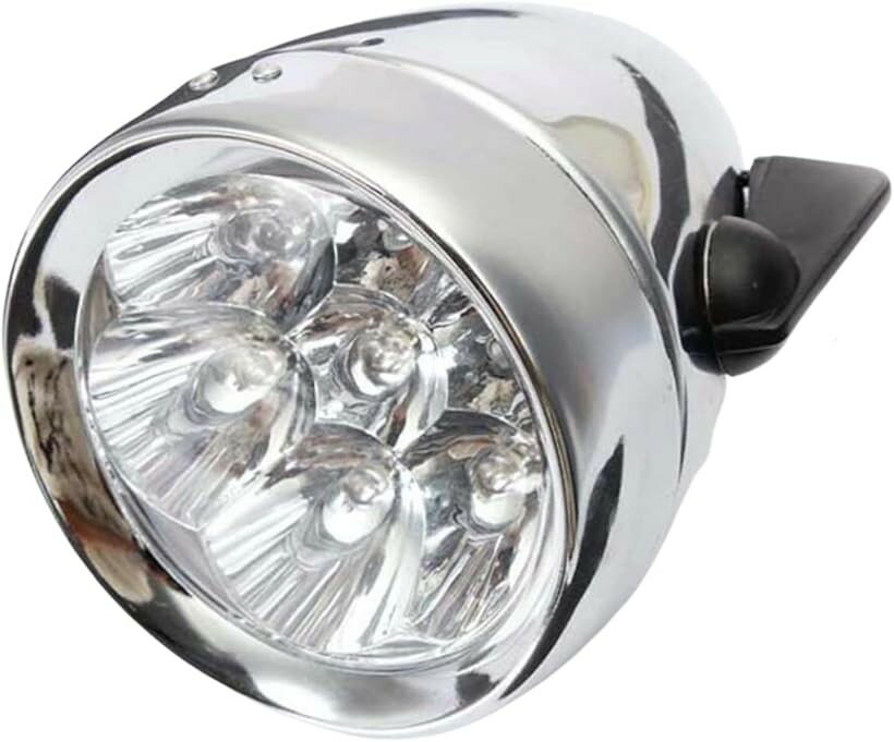 バリエーションコード : 2bj5jngxl5商品コード2bj59f3dsq商品名砲弾型LED 砲弾型ライト 7灯 自転車 ヘッドライト レトロ フロントライト 電池式 シルバーブランドPLEAVITカラーシルバー「クラシックデザイン」砲弾...