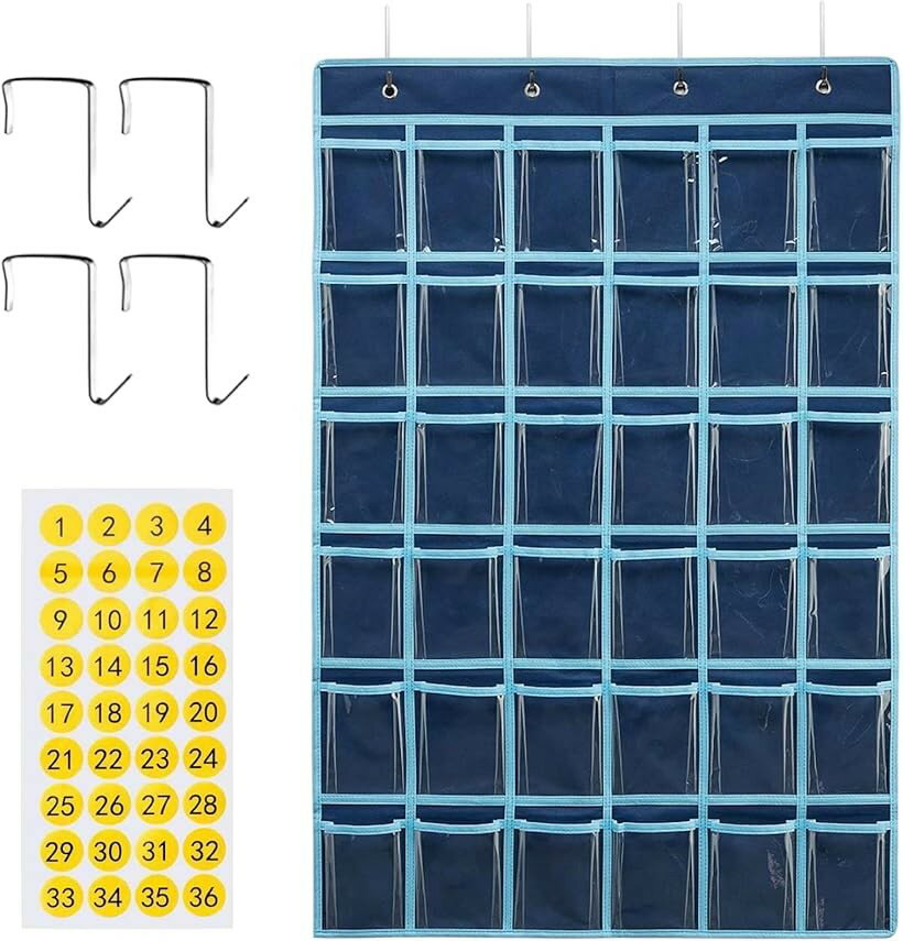 バリエーションコード : 2bufutsjl6商品コード2bufuttocr商品名ウォールポケット カレンダーポケット お薬カレンダー クリア 壁掛け 収納 透明 吊り下げ クローゼット 小物 フック付き 36ポケットブランドAilunat...