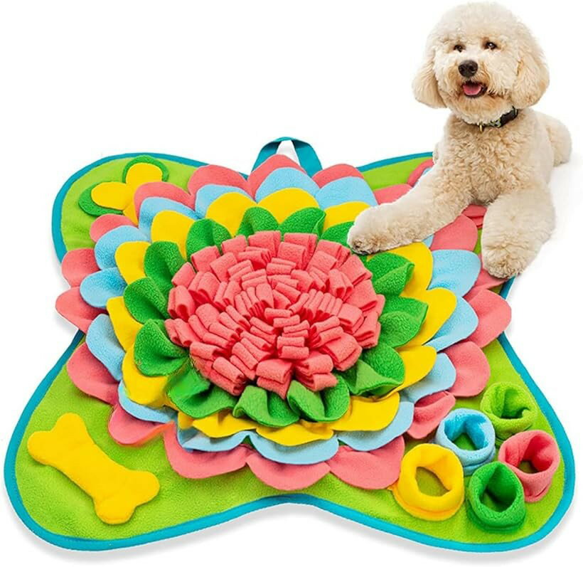 バリエーションコード : 2buo1pffg0商品コード2buo1gc3js商品名スローフィーダー マット 犬 知育玩具 ノーズワーク おもちゃ 餌入れ おやつ隠し 早食い防止 花形ブランドCOZENTAカラーライトグリーン毎日の食事時間を...