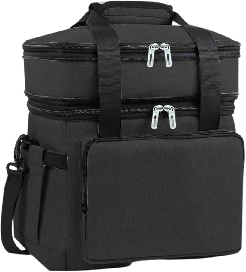バリエーションコード : 2britxy9nu商品コード2britr34x1商品名クーラーボックス ソフト 小型 軽量 2層式 保温保冷 手提げ ショルダー 2WAY 18LブランドCOZENTAカラーブラック18Lの2層式で、お出かけが格...