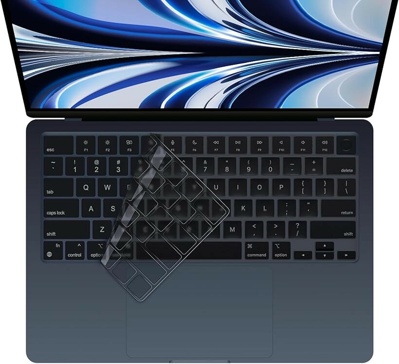 バリエーションコード : 2b94sok4ug商品コード2b94w1jfvw商品名Macbook Pro/Air M2 M3 キーボードカバー US配列 日本メーカー品 TPU超極薄 2021-2024型番 耐水 耐塵 A3113/A299...