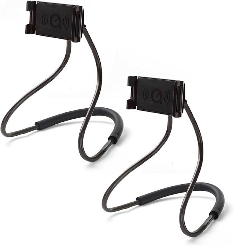 バリエーションコード : 2b9d2oggnn商品コード2b9d2xhwov商品名首掛け式 スマホホルダー 2個セット スマホ首掛け 携帯 スマホ スタンド ハンズフリー 寝ながら 自撮り 配信 多機能 ブラック2個セットブランドCAWKA...