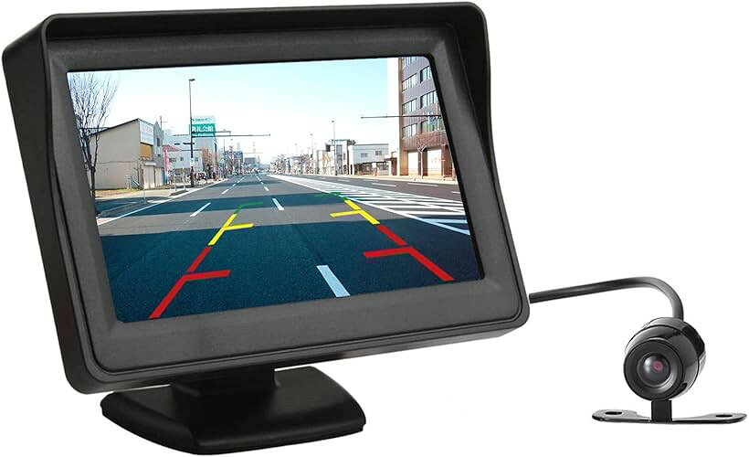 バリエーションコード : 2b8gxot10w商品コード2b8v8krlcy商品名4.3インチLCDモニター バックカメラセット フロントカメラ兼用 リアカメラ ケーブル一本配線 シガーソケット給電 取り付け超簡単 12V 日本語説明書ブラ...