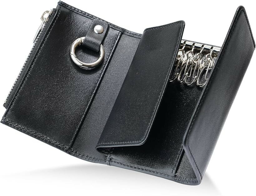 バリエーションコード : 2b6yq666gd商品コード2b6ycnoipn商品名本革 キーケース スマートキー カードキー 小銭入れ カード入れ メンズ レディース 小さめ ブラックブランドFABULOカラーブラック・これ一つで身軽にお出...