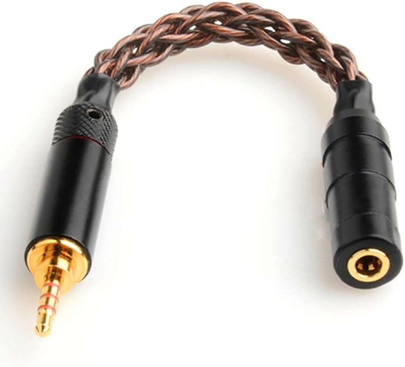 バリエーションコード : 2b4l9t9dlk商品コード2b6iyqox9d商品名Lin08 変換ケーブル バランス接続 ケーブル イヤホン ジャック 変換 2.5mm 4極 オス＞ 3.5mm 3極 メス8芯 15cm 単結晶銅ブランドo...