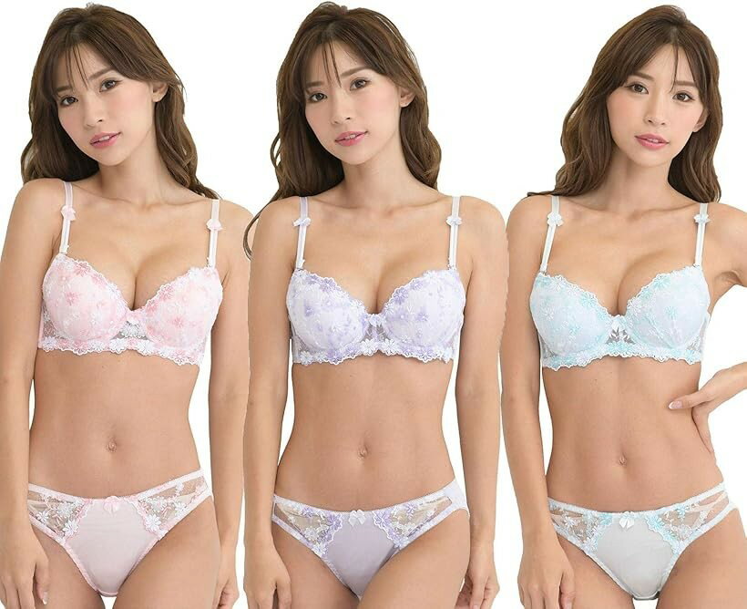 バリエーションコード : 2b8qj3h859商品コード2b68idn622商品名レディース ブラ ブラジャー ショーツ 下着 上 下 セット 女性 カップ 取り外しブランドSmile lala(スマイル ララ)カラーピンク＆ブルー＆パープ...