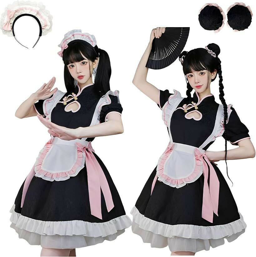 バリエーションコード : 2brillifg8商品コード2briluwtyr商品名チャイナ服 コスプレ かわいい チャイナドレス メイド服 コスチューム 衣装 ハート 大きいサイズ ハロウィン 仮装 スカート 萌え ロリータブランドR-Dr...