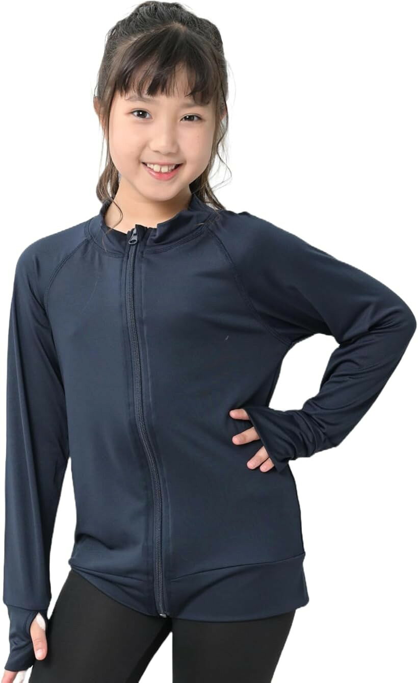 バリエーションコード : 2b9hhwpso8商品コード2b9hh3p5wc商品名ラッシュガード キッズ 水着 接触冷感 Q-MAX UPF50+ UVカット 夏 パーカー カーディガン 軽量 速乾 長袖 指穴付き 日焼け 止め 防止 暑さ...