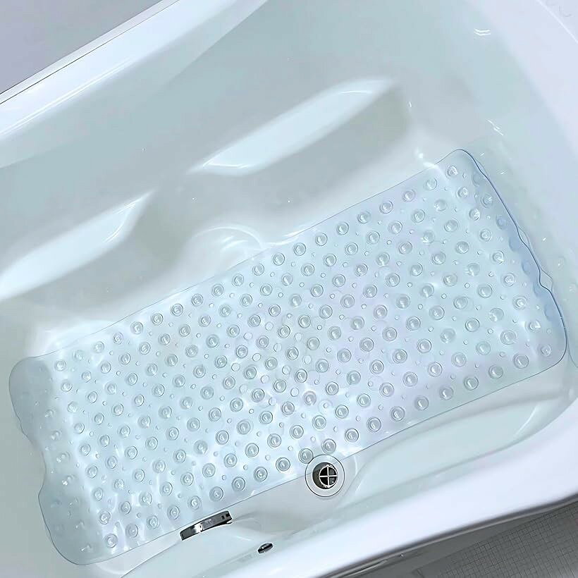 バリエーションコード : 2b9sktlucv商品コード2b9sk5wrf5商品名お風呂 すべり止めマット 100x40cm 浴槽内滑り止めマット 介護 転倒防止 抗菌 防カビブランドUMikkeカラー05 クリアノンカラーサイズ等100x...