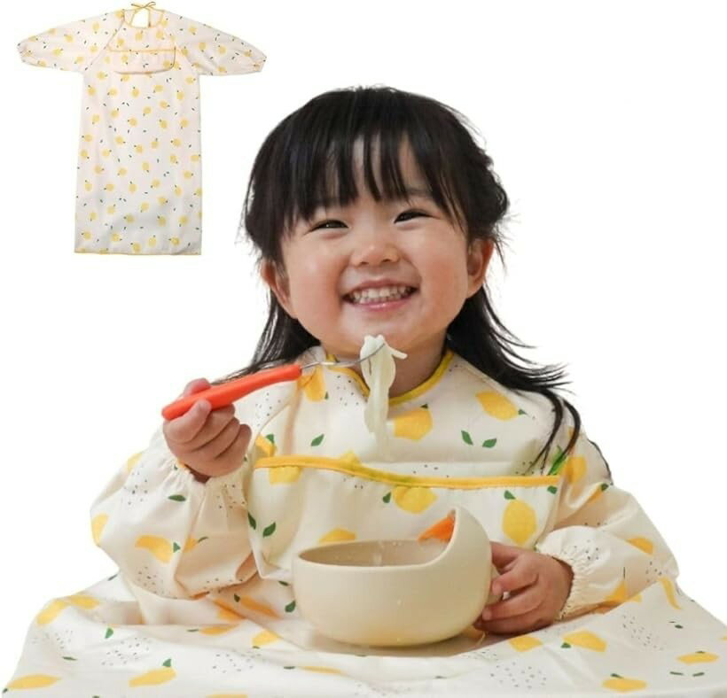 バリエーションコード : 2bu0g8qwws商品コード2bu09di35w商品名お食事エプロン 赤ちゃん 食べこぼし 長袖 食べこぼし、怖くない。掃除いらずでラクチン テーブルクロス一体型エプロン 離乳食 ベビーブランドPeopensee...