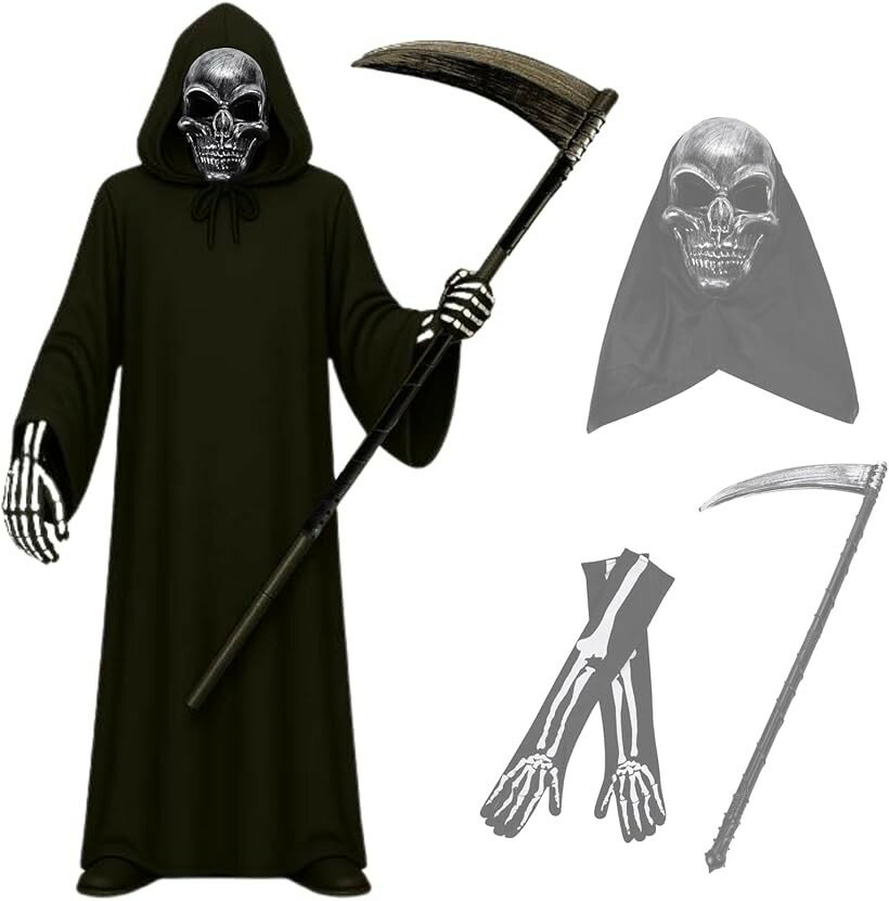 バリエーションコード : 2butwqo9xn商品コード2butws8qf0商品名死神 コスプレ 骸骨 お面 マスク マント スカル 鎌 手袋 セット ハロウィン 仮装 リアル ホラー コスチューム パーティーブランドCosMistyカラー...