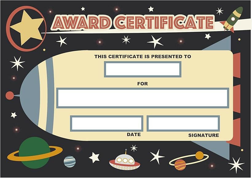 バリエーションコード : 2bjnosin6p商品コード2bjnyv1556商品名英語の賞状 表彰状 award certificate カード 英語の文例付き QRコード 表彰状 子ども キッズ 大容量 宇宙Space 30枚ブランドLe...