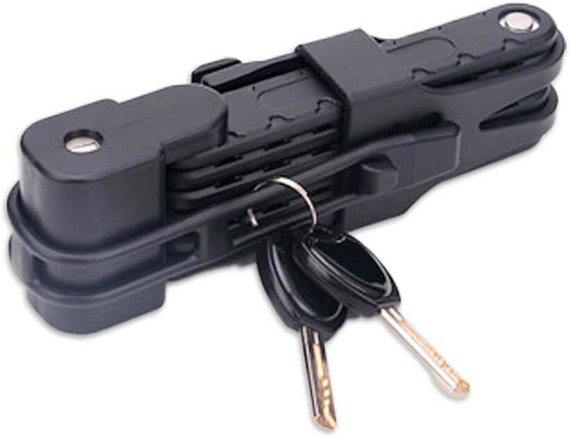 バリエーションコード : 2b941vr2h0商品コード2b941cnt86商品名自転車鍵 ブレードロック 折りたたみ式 コンパクト 盗難防止ブランドNicheezカラーブラック「大切な愛車の防犯対策に」自転車・バイクの盗難防止に役立つ折り...
