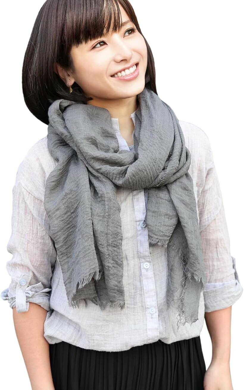 バリエーションコード : 2b9il8n8rx商品コード2b9iliuswt商品名スカーフ ストール 春 夏 スタイリスト監修 レディース 大判 UVカット99％ 薄手 ガーゼ グレーブランドRastoleカラーグレー「肌に優しいふんわり素...