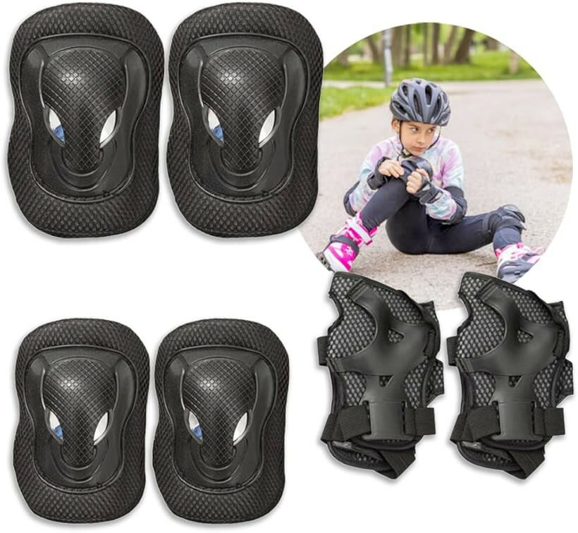 バリエーションコード : 2b9oy2hlrf商品コード2b9oyrxpqc商品名プロテクター スケボー 自転車 子供 大人 練習 スケート キック ボード バイク 肘 ヒザ ガード パッド ひじ ひざ 手首 保護 6点セット ケガ防止ブラ...